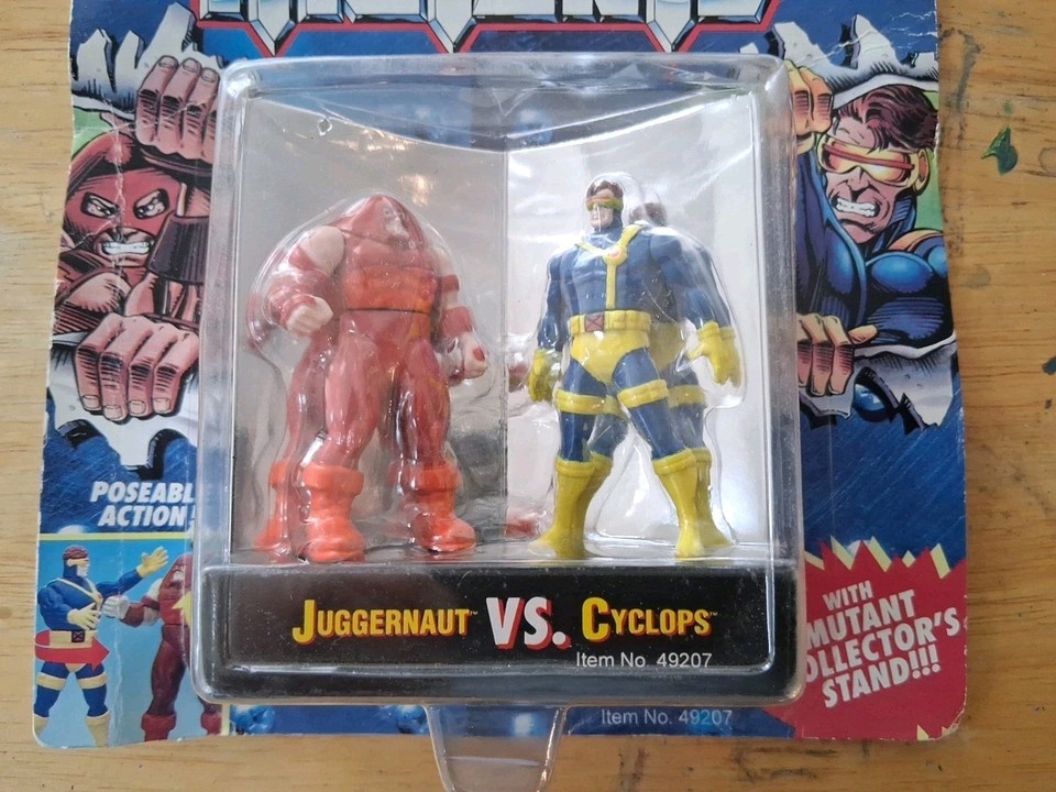 💫 Vintage 1994 Toy Biz Marvel X-Men Steel Mutants Cyclops Vs Juggernaut ...