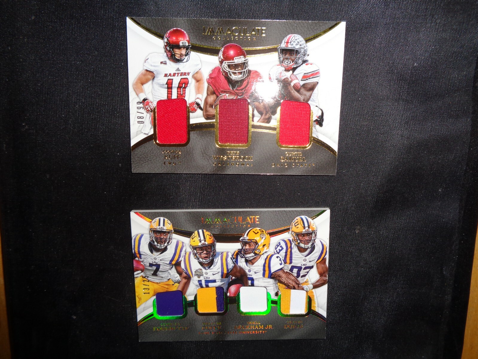 2017:Cooper Kupp/Odell Beckham Jr. Immaculate College Jersey Cards | eBay