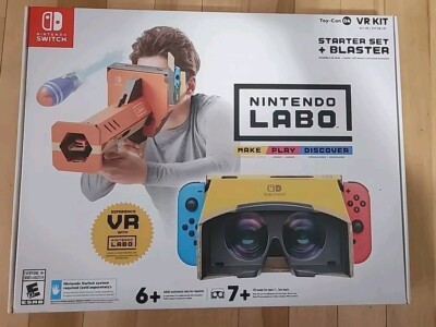 Nintendo Labo Toy-Con 04 VR Starter Set +Blaster Switch Open Box Never ...