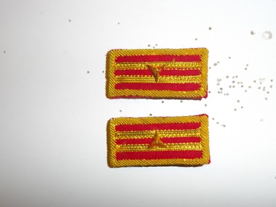 b6116p WW 2 Chinese National Collar Rank Insignia Pair Major Army IR17E ...