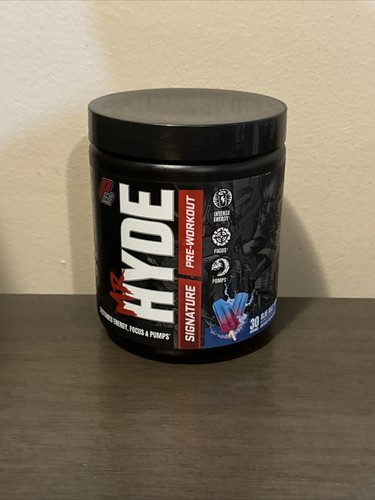 Mr. Hyde Signature Pre-Workout, Blue Razz Popsicle, 30 Servings - 05/25 ...