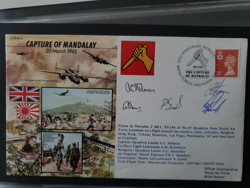 JS50/45/5b WW2 1945 Capture of Mandalay Indian Dagger Division 47Sqn ...