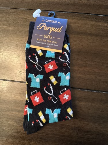 Men's Novelty Fun Crew Socks for Dress or Casual Medical Doctor Sock ...