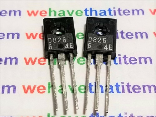 2SD826 / D826 / TRANSISTOR / TO126 / 2 PIECES (qzty) | eBay