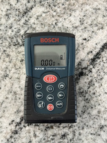 BOSCH DLR130 DISTANCE METER PORTABLE PRECISION LASER MEASURE Tested ...