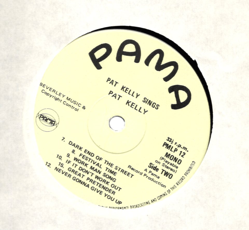 1969. Pat Kelly. Pat Kelley Sings. Pama. PMLP-12. Immaculate Factory ...