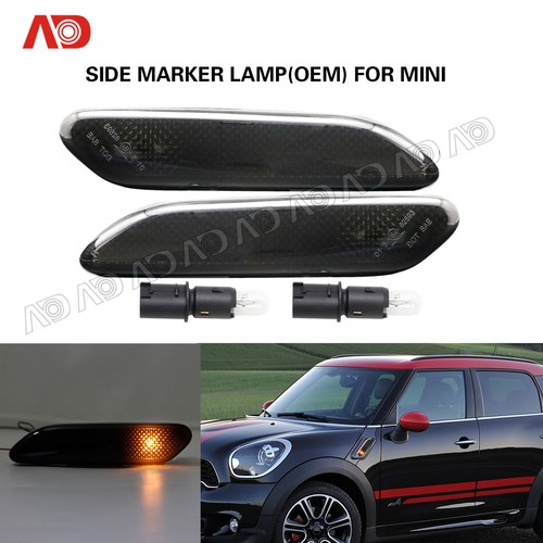LED Side Marker Lights Replacement Smoke lens For 2012-2017 MINI Cooper ...