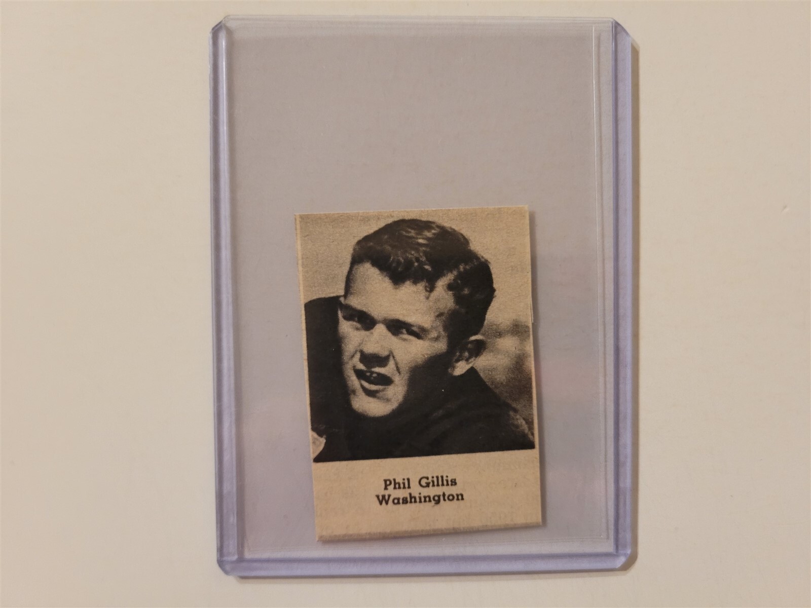 Phil Gillis University of Washington 1952 Football Pictorial Roto-Panel ...