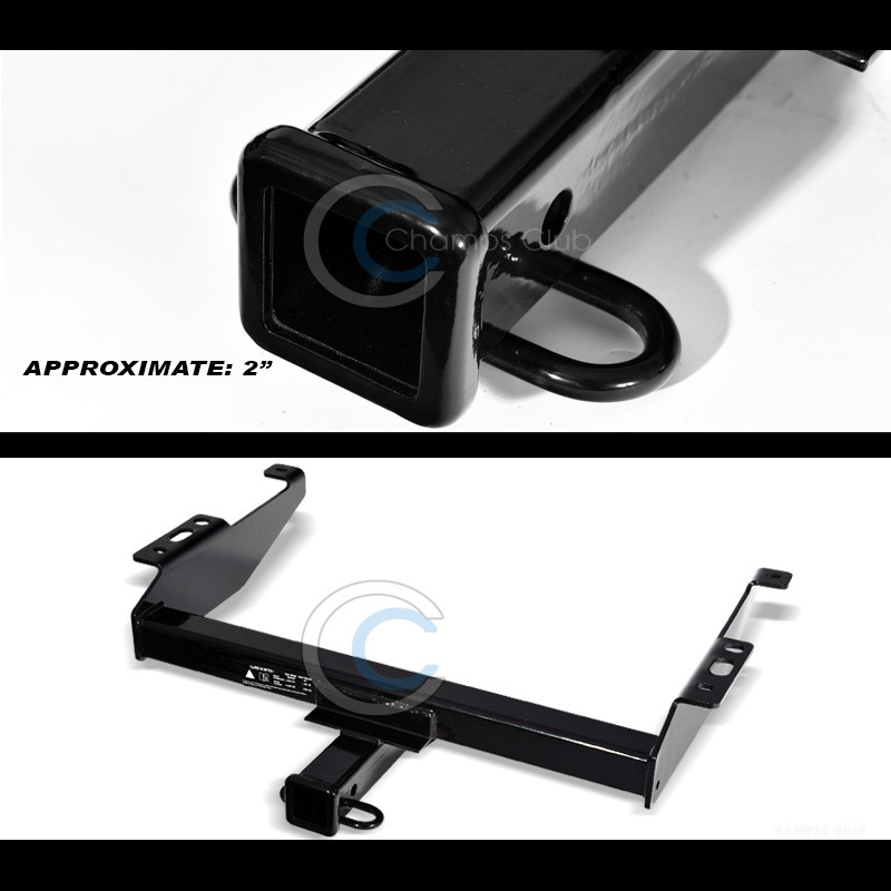 Fits 88-00 GMC C10 C/K Class 4 Black Trailer Hitch Receiver Rear Bumper ...