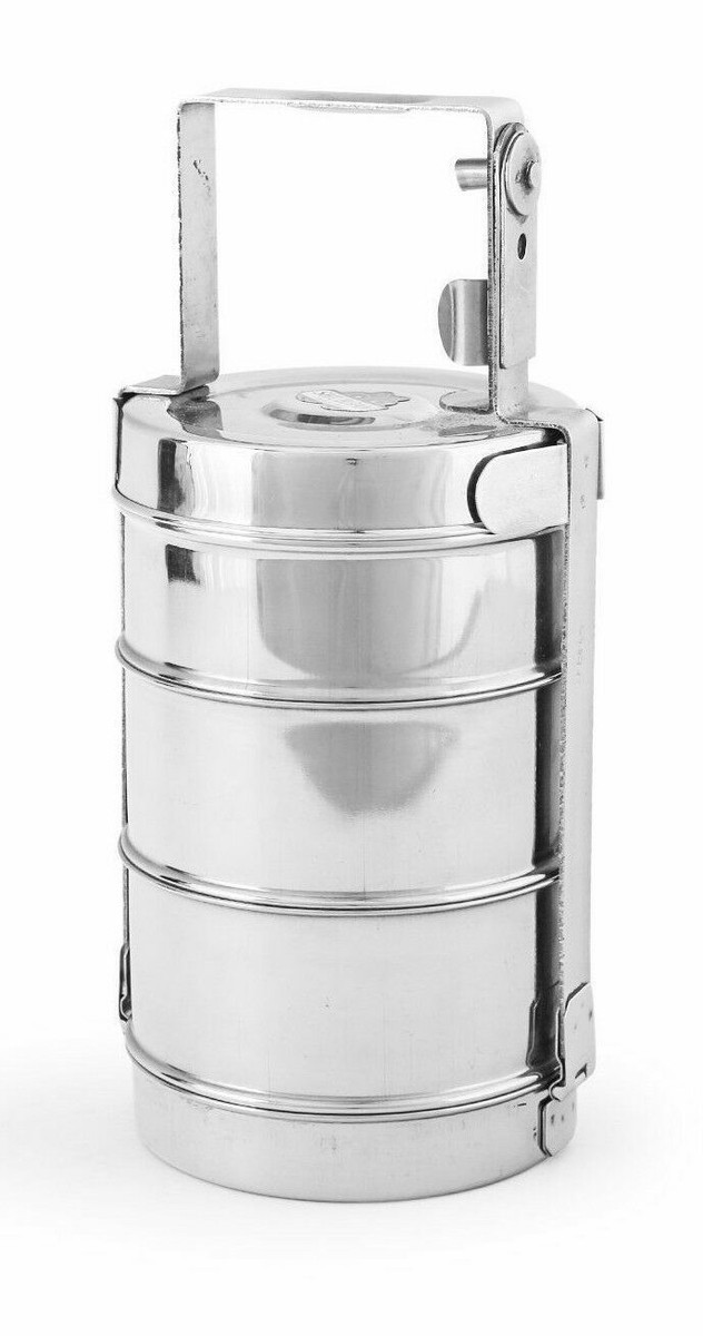 Indian Lunch Box Indian Tiffin Single Layer Rectangular Stainless