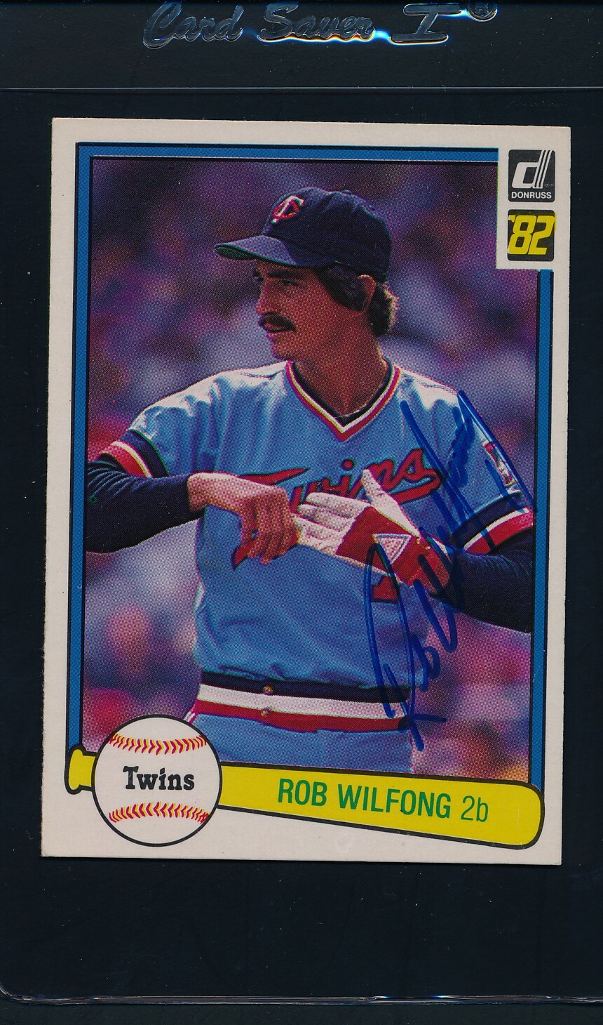 1982 Donruss #130 Rob Wilfong Twins Signed Auto *21864 | eBay