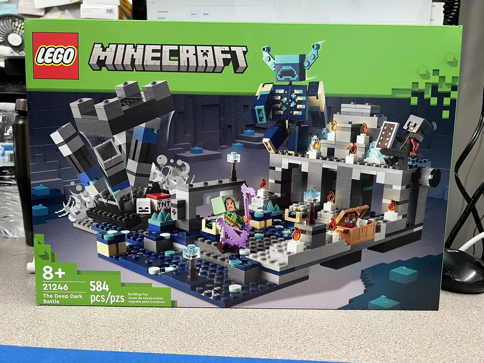 LEGO Minecraft The Deep Dark Battle Set, 21246 Biome Adventure