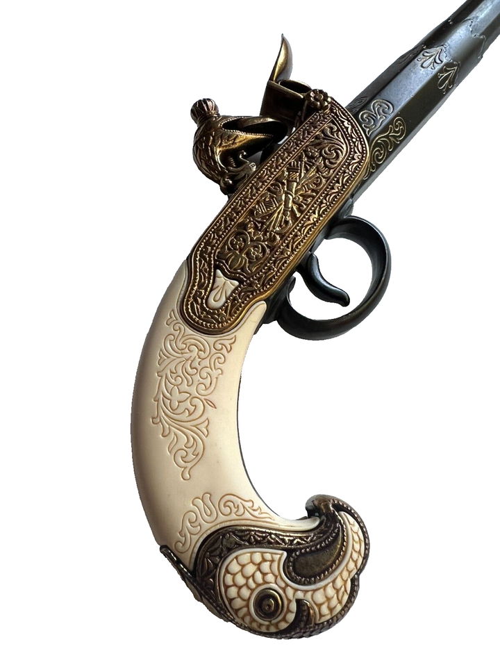 NEW 18th Century Russian Ornate Eagle Grip Flintlock Pistol Replica ...