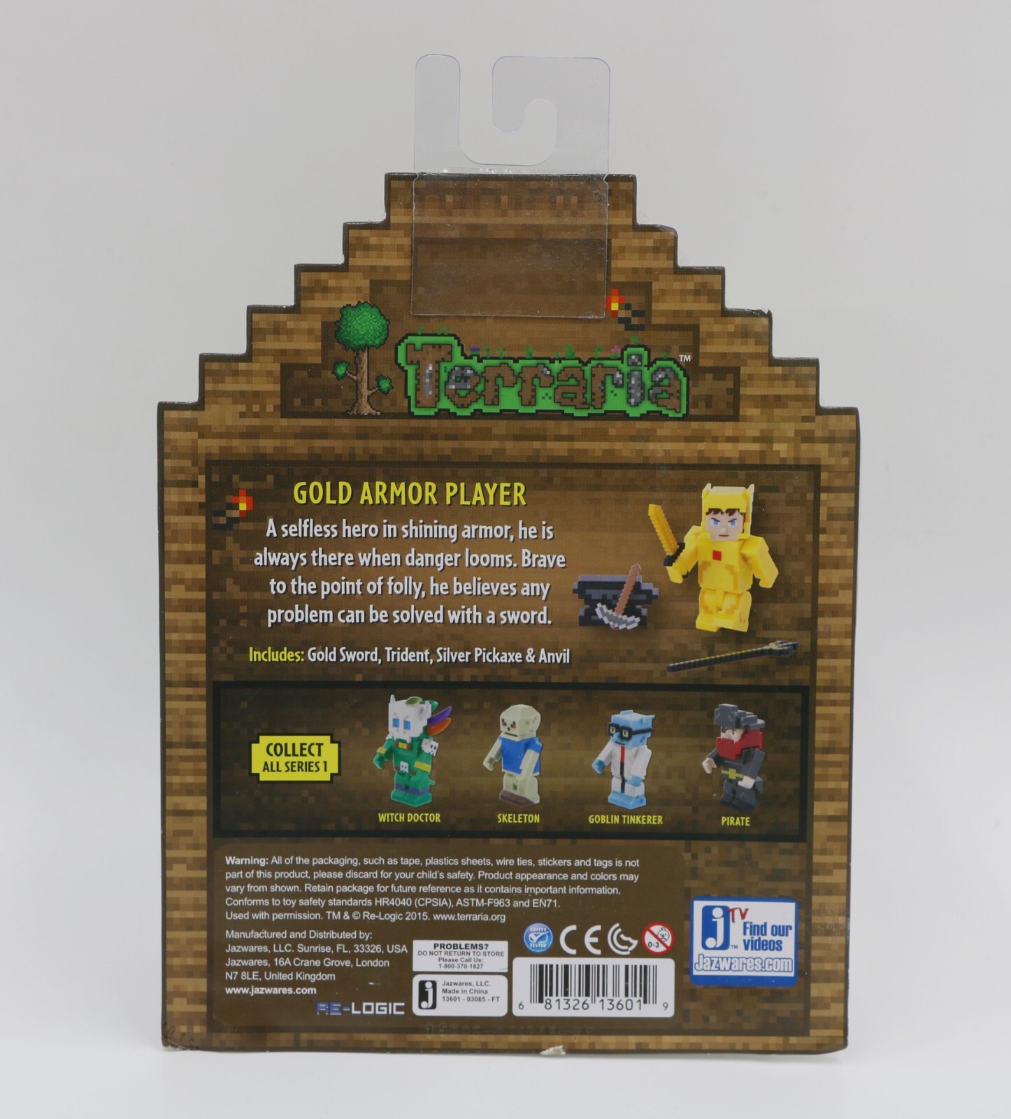 2015 Terraria Gold Armor Player Series 1 Action Figure for sale online ...