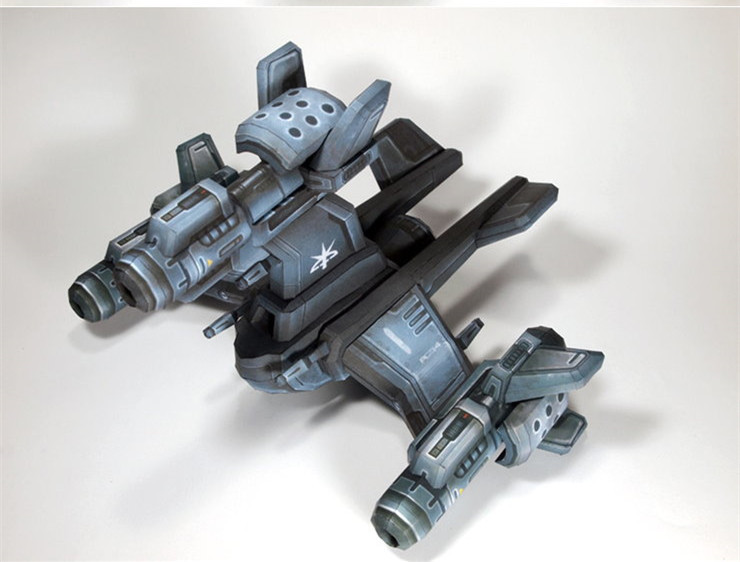 StarCraft Terran Human Space Superiority Starfighter Wraith Paper Model ...