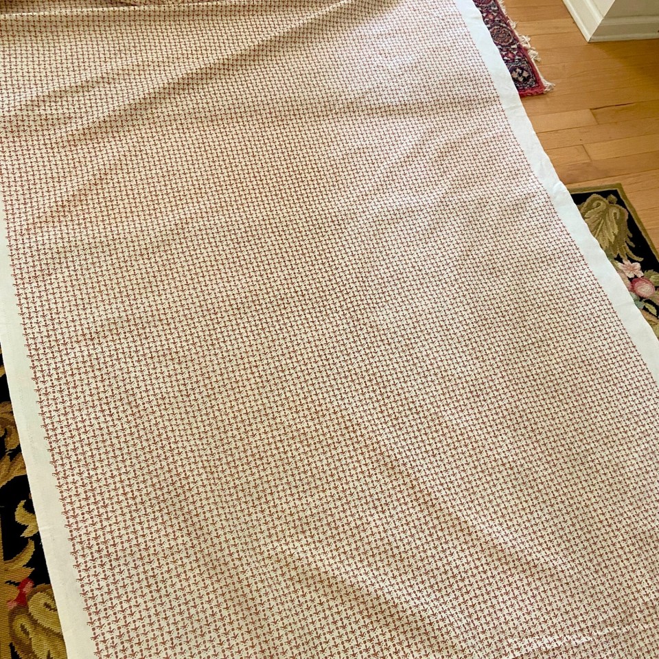 5 Yards Fabric Cupid by Chelsea Textiles in Rust Made in England Small ...