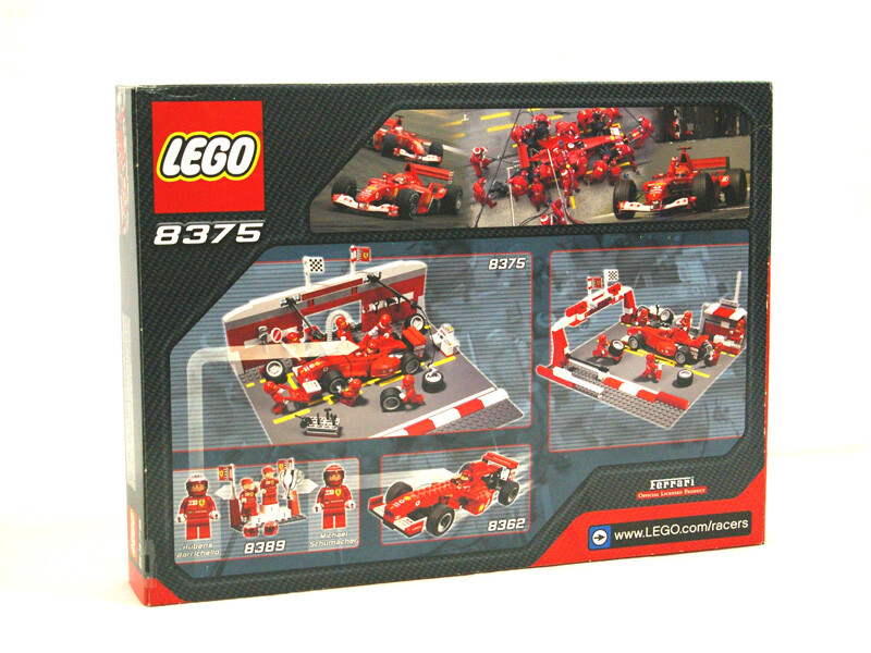 LEGO 8375 Racers Ferrari F1 Pit Set 7+ 206 pcs 2004 Unopened From Japan ...