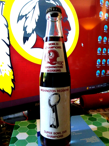Washington Redskins SB XVII Champions Coca Cola Bottle | eBay