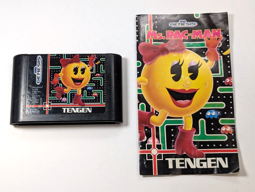 Ms. Pac-Man Sega Genesis with manual authentic | eBay