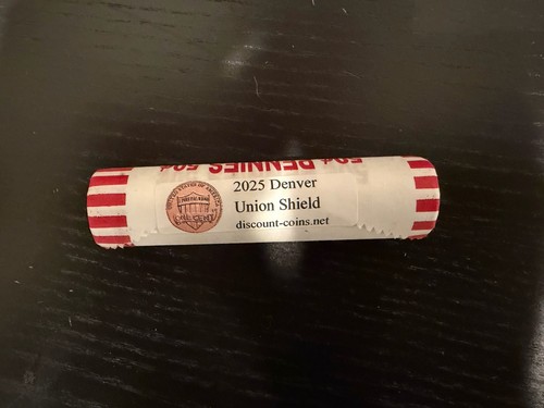 2025 D Denver Mint Lincoln Uncirculated Penny Full 50 Coin Roll $0.50 ...
