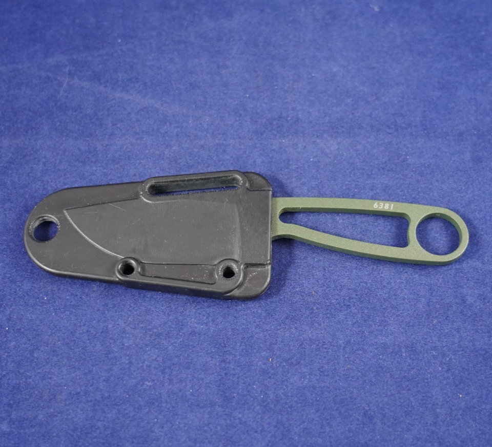 ESEE Knife Rowen Izula OD Green. In Color with Sheath Great Condition ...