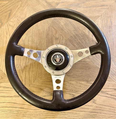AUSTIN MINI COOPER BMC MK1 WORKS MOTO LITA STEERING WHEEL VOLANT CUIR ...