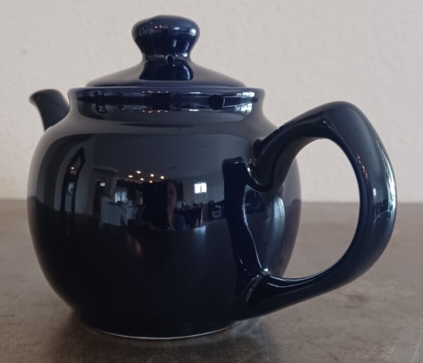 DesignPac Ceramic Navy Blue Teapot 7.3"×4.3" | eBay
