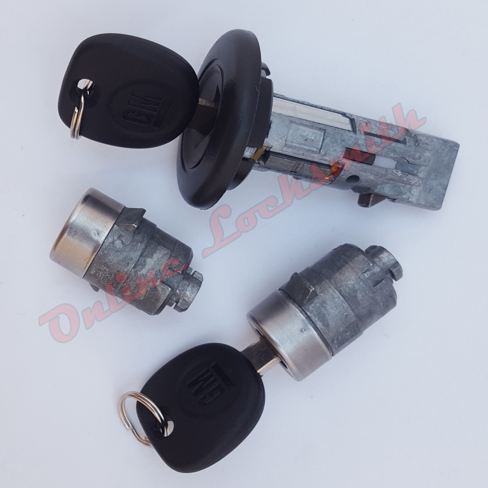 OEM Ignition Cylinder & Door Lock Set For GMC Vehicles with GM Logo ...