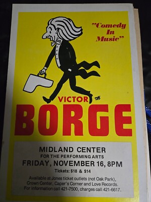 Comedy in Music Broadway/Touring Window Posters - Victor Borge (2 ...