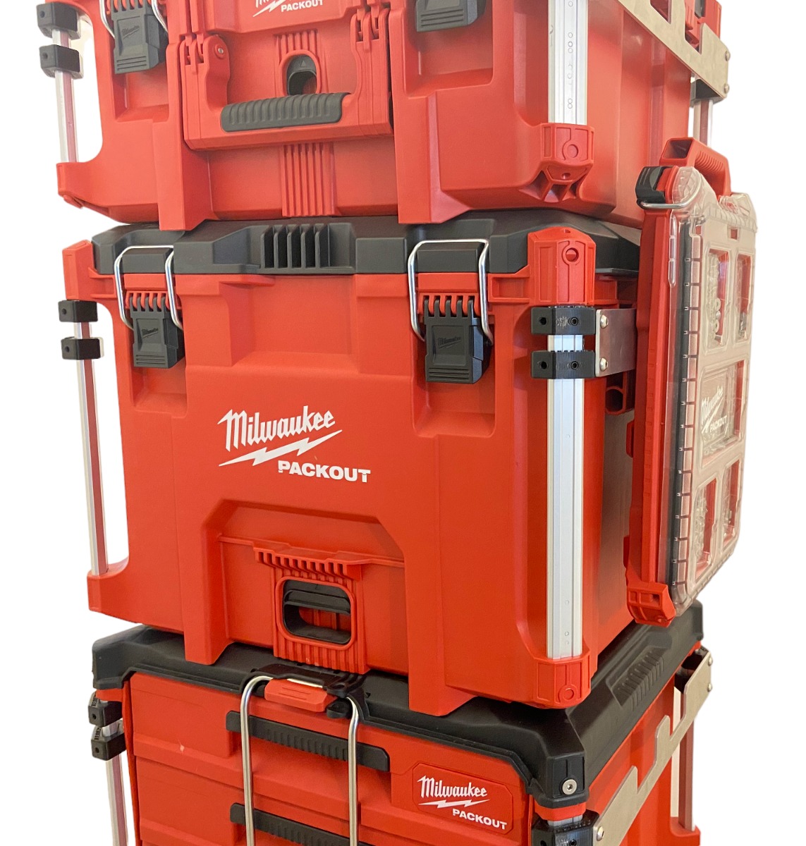 Milwaukee Packout, Compact, Half Stack Narrow With Rail Caps. | eBay