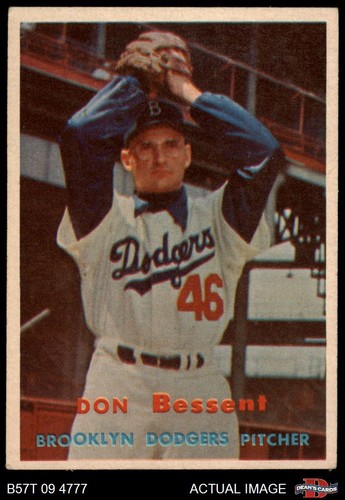 1957 Topps #178 Don Bessent Dodgers 4.5 - VG/EX+ | eBay