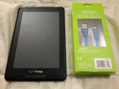 Verizon Ellipsis Model QMV7A Android 4.2.2 Version 8GB Black ...