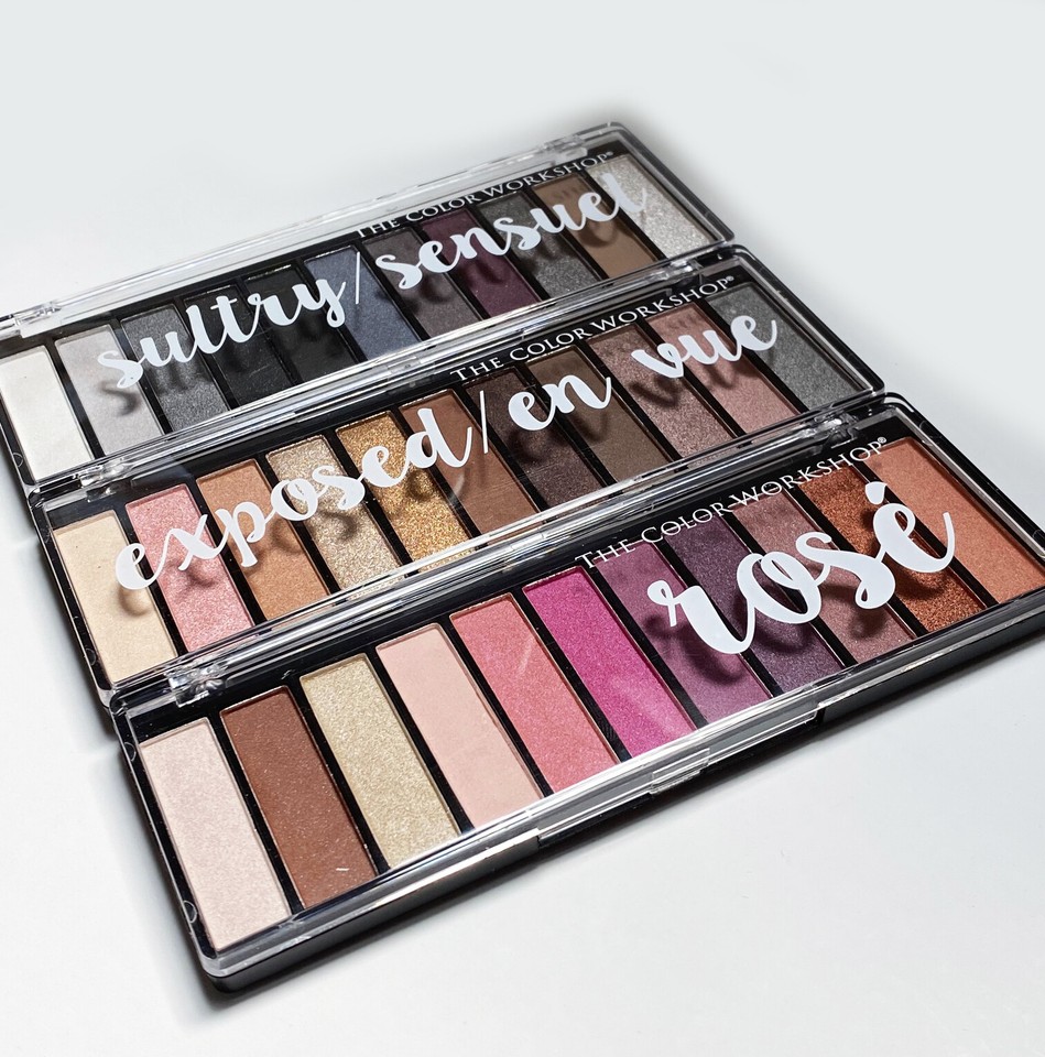 3 Pcs The Color Workshop 11 Colors Eyeshadow Palette | eBay