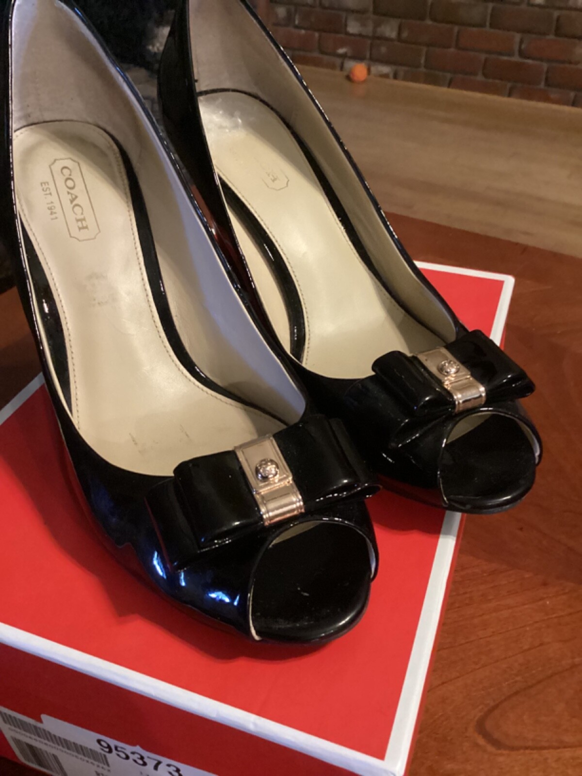 Coach Black Patent Leather Classic Pump Heels Women's… - Gem