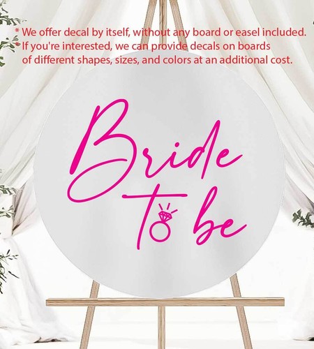 Miss to Mrs Bride to be Wedding Sign Sticker Decal Bridal Shower ...