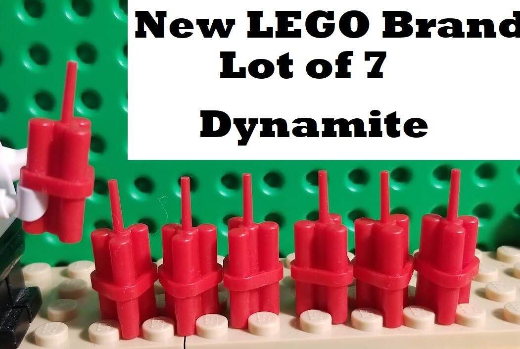 LEGO Minifigure Dynamite Western Weapon Mining Gear Lot of 7 Red Sticks ...