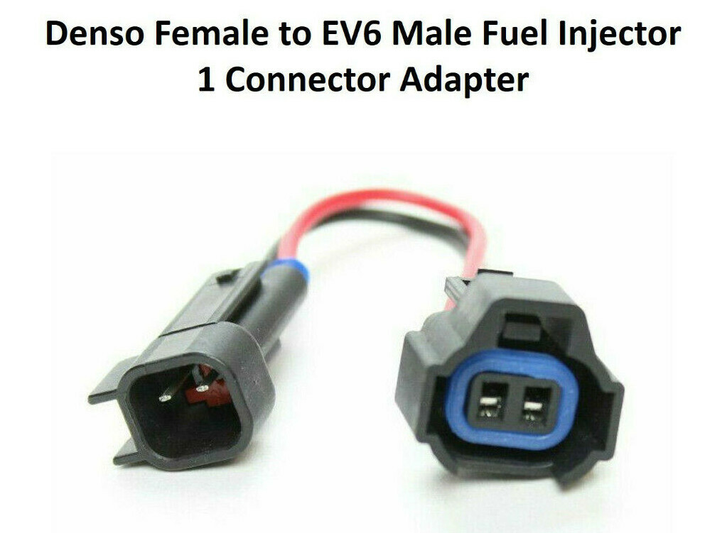 Denso Female to EV6 Male Fuel Injector Connector Electrical Plug ...