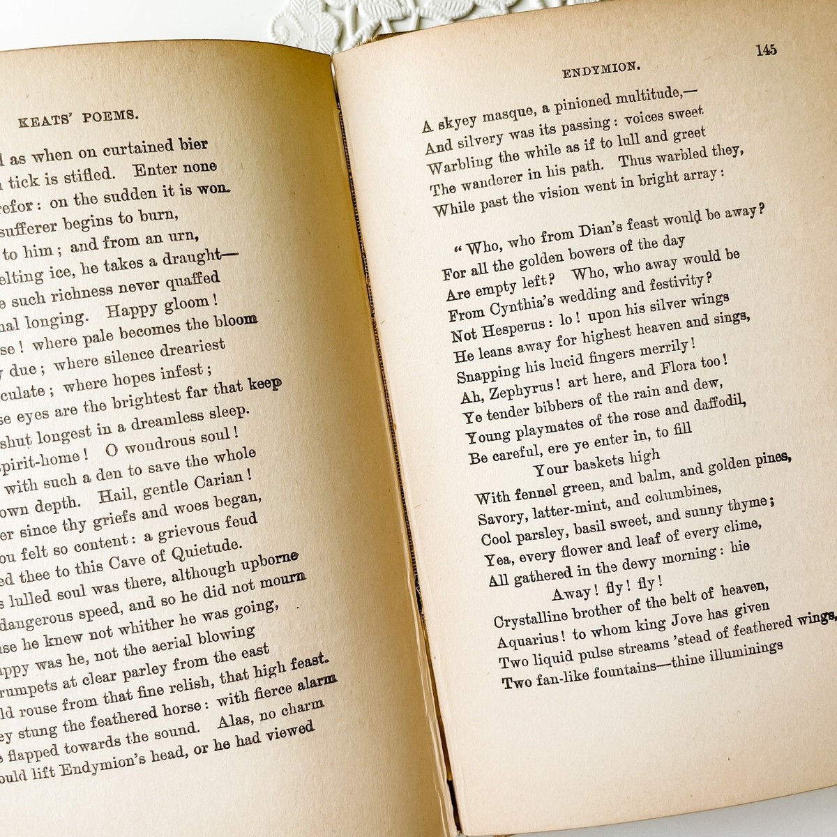 Endymion Poem ENDYMION: A POETIC ROMANCE | ILLUMINATED BOOKS, JOHN