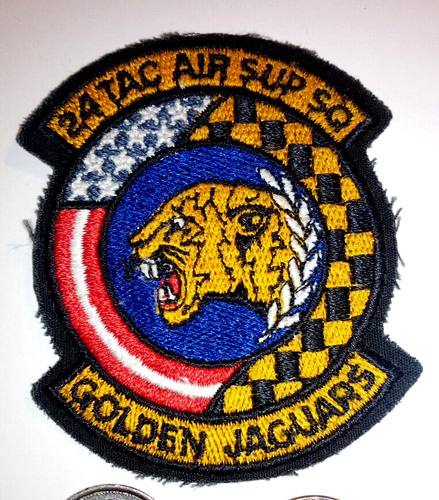 USAF 24th Tactical Air Support Squadron Golden Jaguars Patch Badge ...