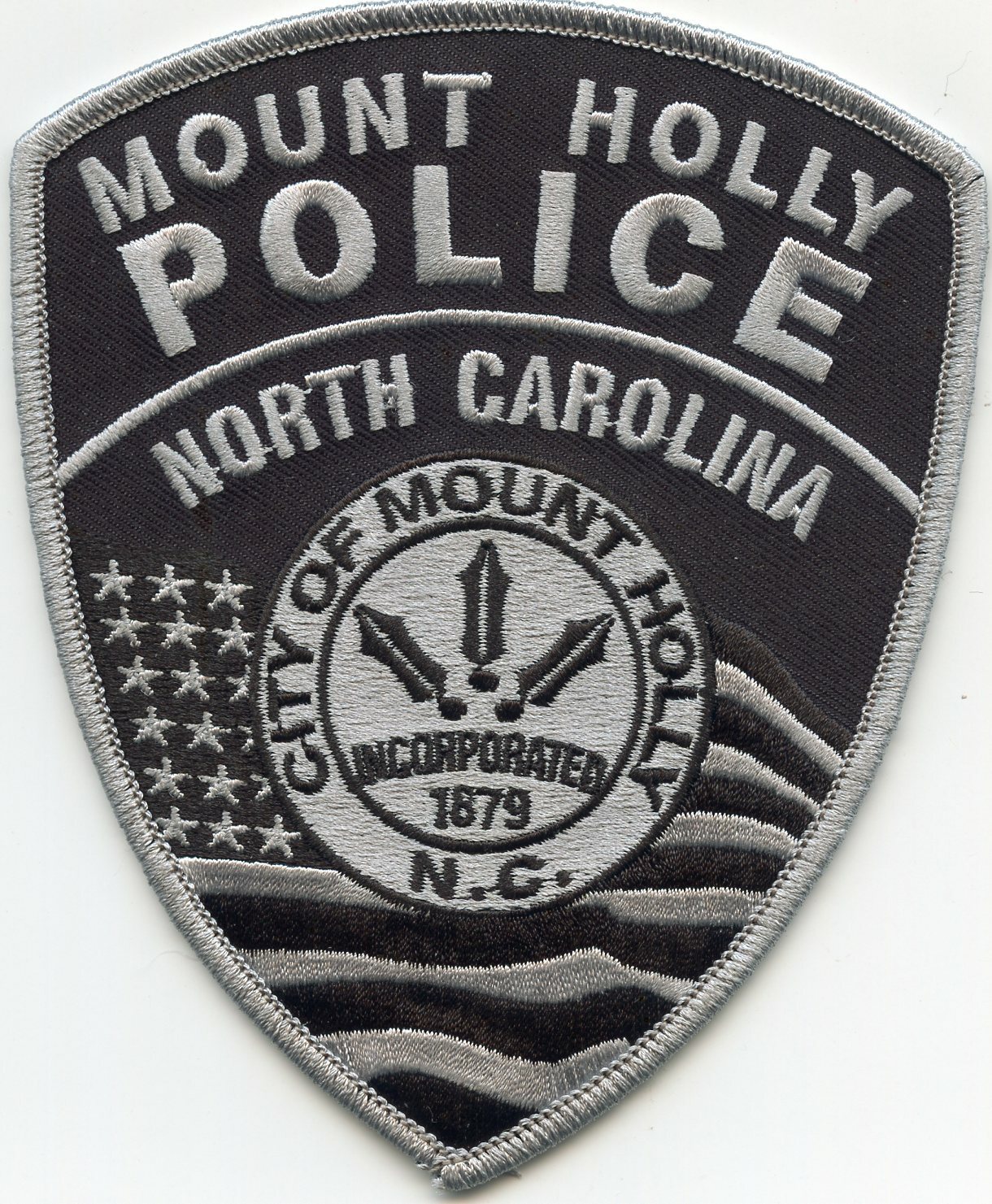 MOUNT HOLLY NORTH CAROLINA NC subdued POLICE PATCH | eBay
