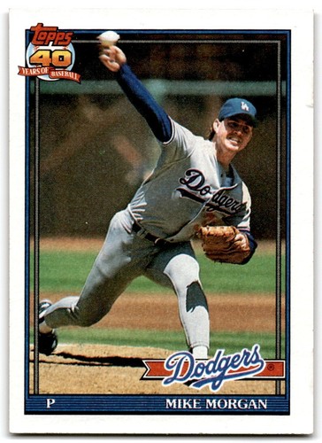 1991 Topps Mike Morgan Los Angeles Dodgers #631 | eBay