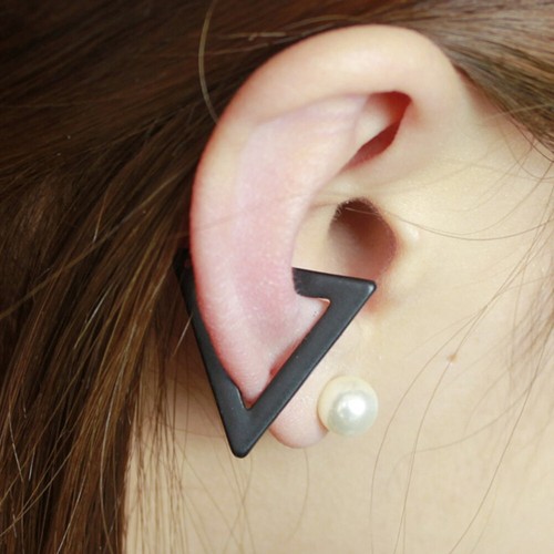 Punk Rock Ear Earrings Fashion Triangle Women Clip Cuff No Piercing ...