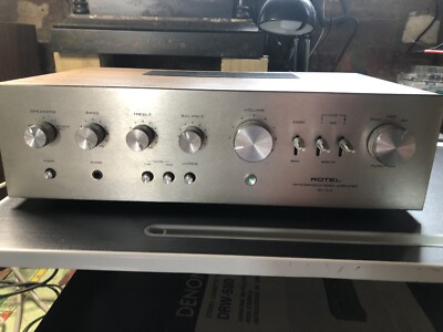 Rotel Stereo Intergrated Amplifier RA-312 Vintage Silver Working Order ...