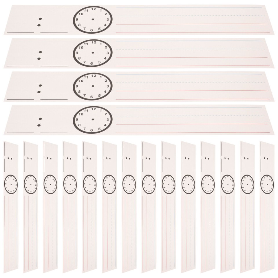 18 Sheets Portable Home Writing Word Strips Kids Sentence Strips ...