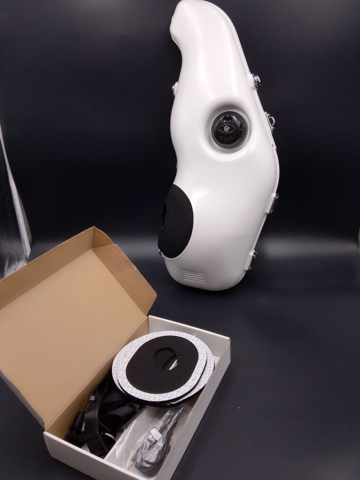 White Electronic Alto Saxophone Mute Silencer Sax Partner for sax ...