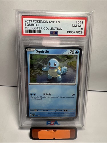 123949736 Squirtle 2023 Pokemon Scarlet Violet 151 Poster Promo #48 PSA ...