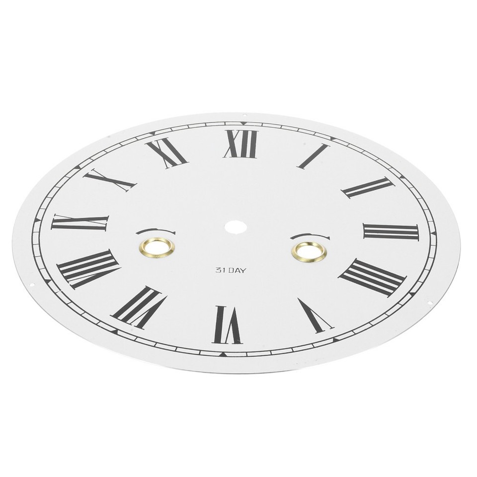 DIY Clock Face with Roman Numerals Metal Dial Plate Wall Clock ...
