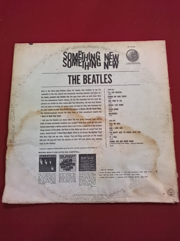 BEATLES SOMETHING NEW Vinyl Record LP Album 1983 RAINBOW CAPITAL Reisu ...