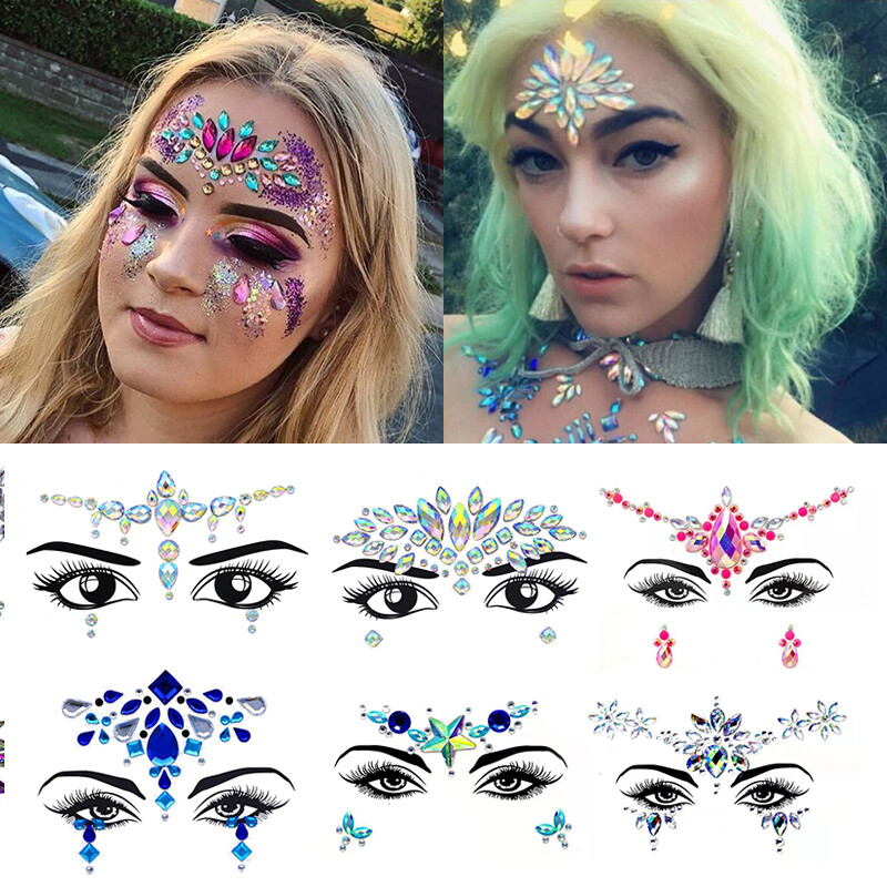 Diamond Face Tattoo