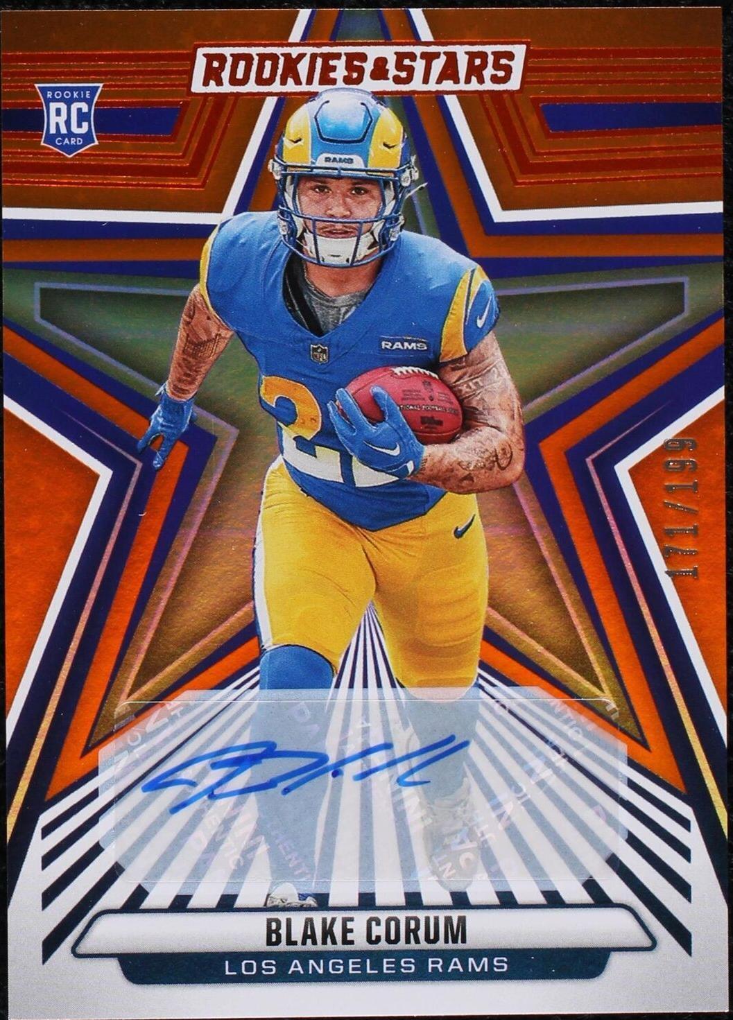 2024 Panini Rookies & Stars - Rookies Blake Corum #107 Orange ...